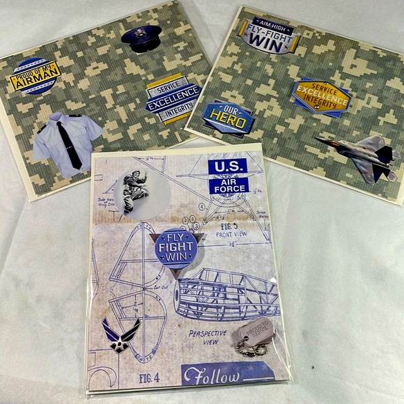 ArnavonCreations | Office | Us Air Force Greeting Cards Set Of 3 | Poshmark